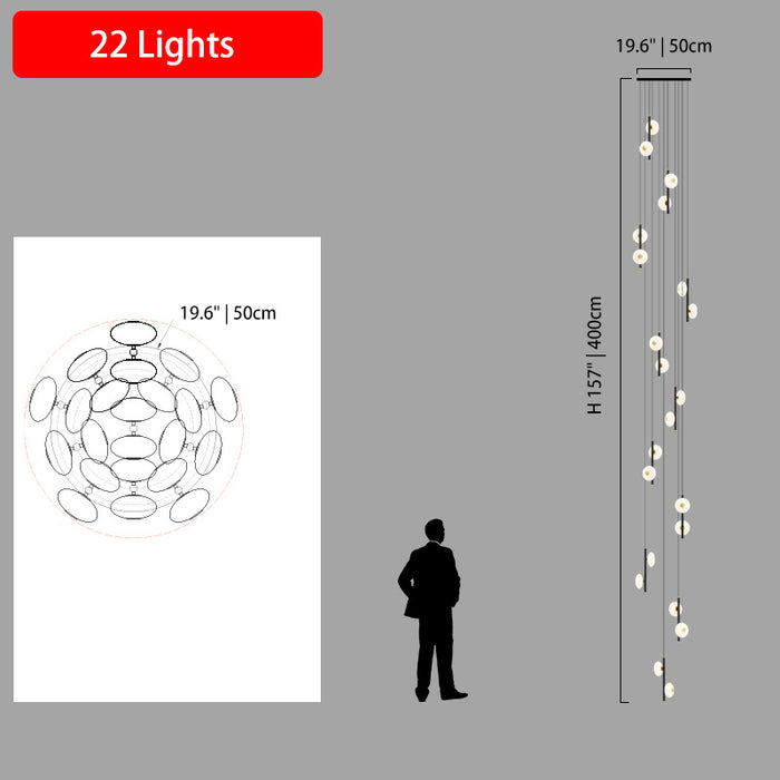 Oval Pendant Light - Pendant Lighting- Aurorae Lighting