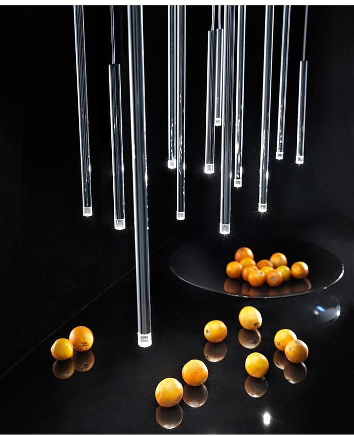 LED Linear Cluster Chandelier - Chandelier - Aurorae Lighting