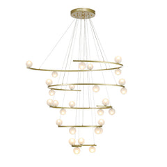 Half Ring LED Chandelier | Modern Arc Lighting | Aurorae Lighting